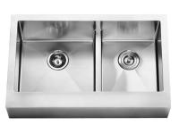 China R10 Corner Apron Front Stainless Steel Kitchen Sink Double Bowl  39