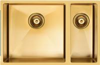 China Nano PVD Gold Undermount Stainless Steel Kitchen Sink Without Faucet for sale