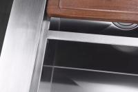 China 16G Thickness Undermount Stainless Steel Kitchen Sink Drainboard Brushed Surface Australia Style for sale
