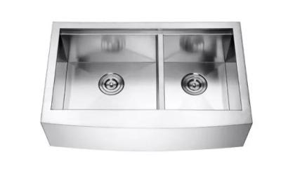 China Practical Space Saving Kitchenware Deep Double Sinks Stainless Steel Polished / Under Mount Kitchen Sink for sale