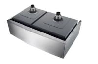 China Double Apron Front Farmhouse Stainless Steel Kitchen Sink Undermount Handmade for sale