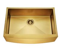 China Golden Color Double Bowl Kitchen Sinks Stainless Steel Above Counter for sale