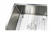 China 36 Inch Apron Stainless Steel Kitchen Sink Curved Front Farm Brushed Surface / Apron Stainless Steel Kitchen Sink for sale