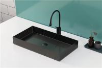 China Fashion Retangular Bathroom Sinks Over Mounted Brushed Surface Treatment for sale