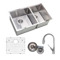 China 32 Inch Stainless Steel Double Bowl Kitchen Sink 32