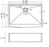 China Modern Commercial Undermount Stainless Steel Kitchen Sink US Standard Size for sale