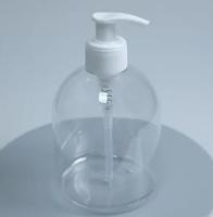 China Transparent 500ml Hand Sanitizer Bottle With Spray Pump For Instant Hand Wash Gel for sale