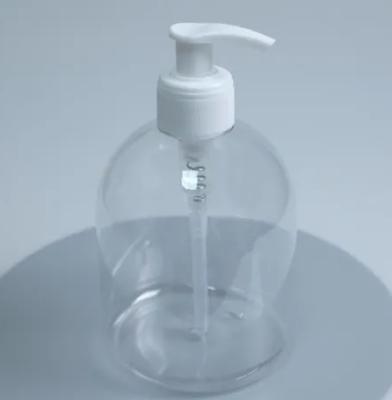 China Transparent 500ml Hand Sanitizer Bottle With Spray Pump For Instant Hand Wash Gel for sale