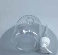 China Transparent 500ml Hand Sanitizer Bottle With Spray Pump For Instant Hand Wash Gel for sale