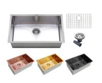 China PVD Nano Undermount Stainless Steel Kitchen Sink External Size 30
