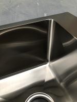 China Small Single Bowl Top Mount Stainless Steel Kitchen Sink Easy Installation Fixing Rails for sale