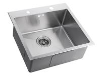 China Modern Welding Undermount Stainless Steel Kitchen Sink Square Double Bowl For Vegetables for sale
