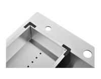 China Stainless Steel Drop In Single Bowl Kitchen Sink Undermount Double Bowl for sale