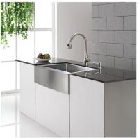 China Satin Undermount Stainless Steel Kitchen Sink / Front Kitchen Sink Apron Front R10 1 Bowl for sale