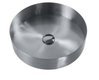 China Undermount Single Round Bathroom Stainless Steel Sink Counter Top Gold for sale