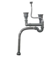 China SS 304/201 PP Kitchen Sink Accessories Water Strainer Siphon Flush Drain Plumbing Fittings for sale