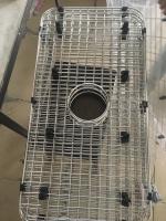 China Stainless Steel Bottom Grid Kitchen Sink Accessories With Center Drain Hole for sale
