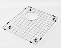 China Rectangular Stainless Steel Bottom Wire Sink Grid Chrome Kitchen Organizer Protector for sale