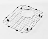 China Rectangular Stainless Steel Bottom Wire Sink Grid Chrome Kitchen Organizer Protector for sale