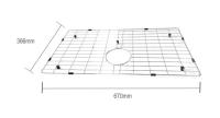 China Electrolytic Polishing Kitchen Sink Accessories 304 Stainless Steel Metal Wire Sink Bottom Grid for sale