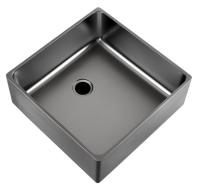 China Black Square Bowl SS304 Bathroom Kitchen Sink PVD Nano Coating for sale