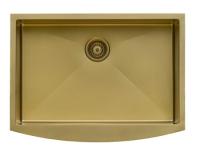 China Rose Gold Apron Stainless Steel Farmhouse Sink Without Faucet for sale