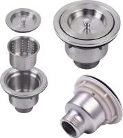 China Kitchen 18G Stainless Steel Dish Sink Strainer Bathroom Sink Waste Kit for sale