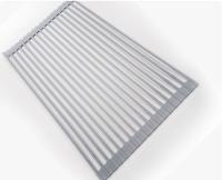 China 1.0mm Thickness Kitchen Sink Accessories Silicone Coated Roll Up Dish Drying Mat for sale