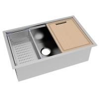 China Integrated Flush In Kitchen Workstation Sink With Fittings for sale
