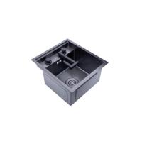 China 90mm Innner Undermount Kitchen Sink One Bowl PVD Scratch Resistant for sale
