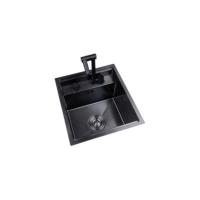 China 90mm Innner Undermount Kitchen Sink One Bowl PVD Scratch Resistant for sale