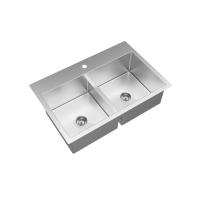 China Stainless Steel 304 18 Gauge Kitchen Workstation Sink Residential Over Mounted for sale