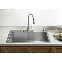China Brushed Round Angle Undermount Stainless Steel Kitchen Sink for sale