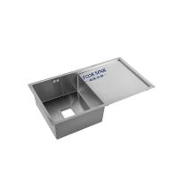 China 18 Gauge Undermount Sink 304 Stainless Steel Kitchen Sink with Drain Board for sale