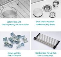 China 30x22 Drop In Top Mount Stainless Steel Kitchen Sink Basin for sale
