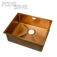 China Rose Gold SUS304 PVD Stainless Steel Sink 457mm*381*254mm for sale