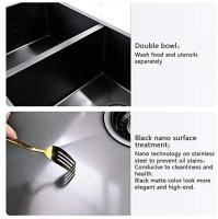 China Nano Black PVD Stainless Steel Sink For Apartment for sale
