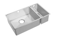 China Handmade 18% Chrome Stainless Steel Kitchen Sink Two Bowl for sale