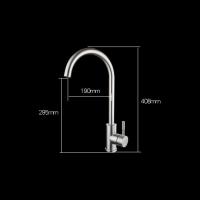 China Deck Mounted Modern Sink Faucet Hot And Cold Single Handle Sink Stainless Steel Water Mixer Tap for sale