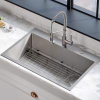 China Topmount 229mm Depth SUS 304 Double Bowl Kitchen Sinks for sale