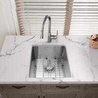 China 17'' X 19'' Undermount Stainless Steel Kitchen Sink Bar Or Prep Square Shape for sale
