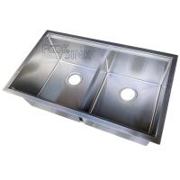 China Workstation Double 50/50 Undermount Kitchen Sink For Apartment for sale
