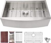 China 33x22'' Handmade Ledge Kitchen Workstation Sink Rectangular Bowl Shape for sale
