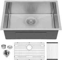 China 28 Inch Stainless Steel Kitchen Sink Undermount Deep Single Bowl 16/18 Gauge R10/R15 Tight Radius for sale