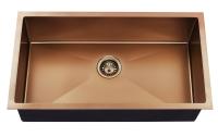 China 32 Inch PVD Stainless Steel Sink Undermount Rectangular Bowl for sale
