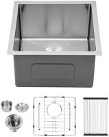 China 17 Inch Undermount Kitchen Sink Stainless Steel 18 Gauge for sale
