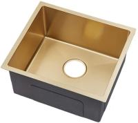 China SUS304 Single Bowl Gold Kitchen Basin Sink Surface Anti Scratch Nano for sale