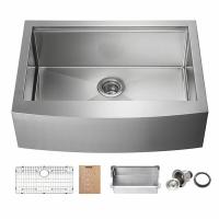 China Single Bowl 36 Inch Kitchen Sink Apron Front Farmhouse Workstation 304 Stainless Steel for sale