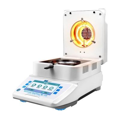 China Grain Halogen Moisture Analyser 0.005g Readability 110g Capacity Moisture Meter for sale