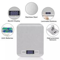 China Stainless Steel Electronic Kitchen Scale 5Kg 11Lb Slim Food Digital Scale for sale